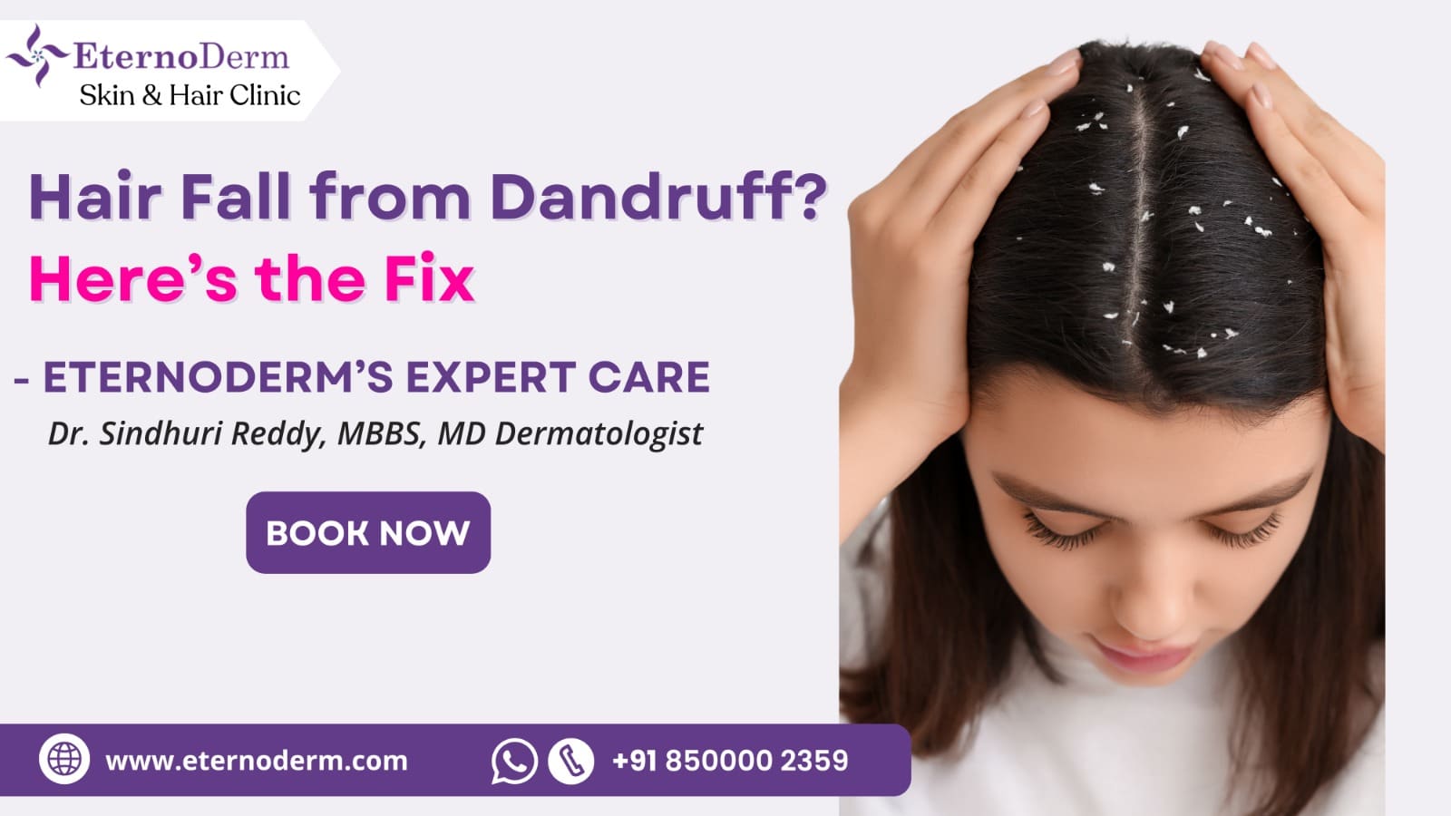 Best Dandruff Treatment in Miyapur, Hyderabad | EternoDerm Clinic